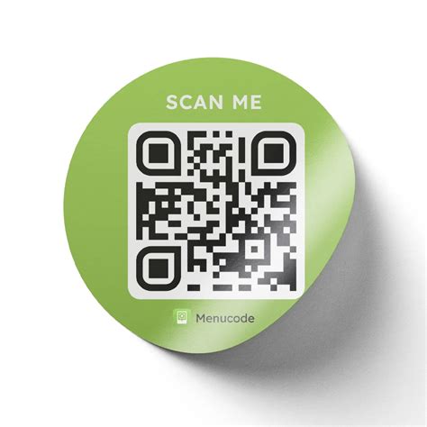 Qr Code Sticker Menucode Online Menukaart Met Qr Code Scanner
