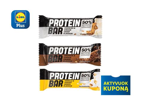 „baltyminis Batonėlis Parduotuvėje „lidl Mazumalt