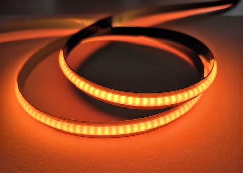 Cob Orange Led Strip Lights For Aluminum Cabinet 24v And 320 Ledm