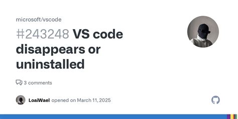 vs code disappears or uninstalled · issue 243248 · microsoft vscode