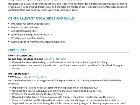 Learning And Development Manager Resume 2021 Writing Guide Resumekraft