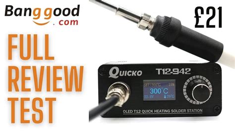 Quicko T12 942 Mini Oled Digital Soldering Station Banggood Review