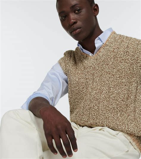 Loro Piana Cotton And Cashmere Sweater Vest Loro Piana