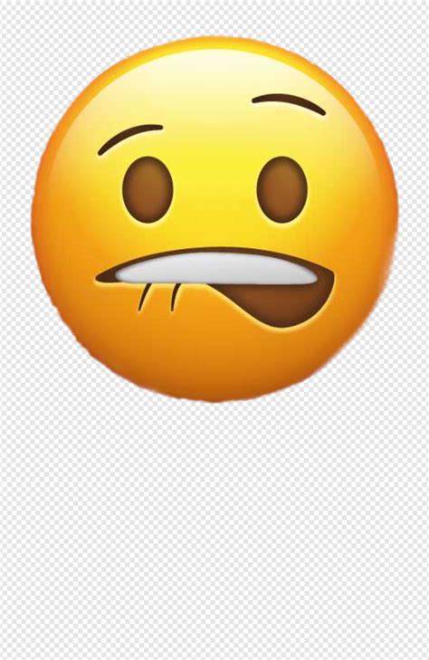 Biting Lip Emoji Meme Png