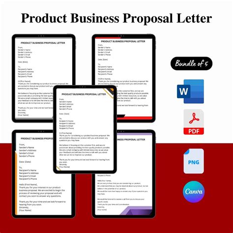 Product Business Proposal Letter Sample Template Pdf Word