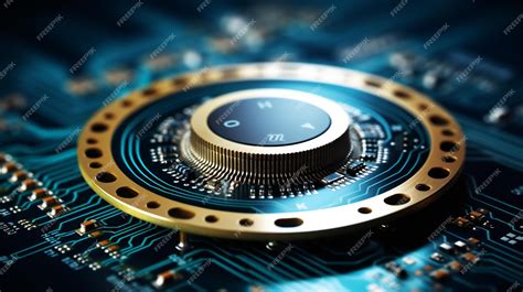 Premium Ai Image Futuristic Integrated Circuit With Central Processor
