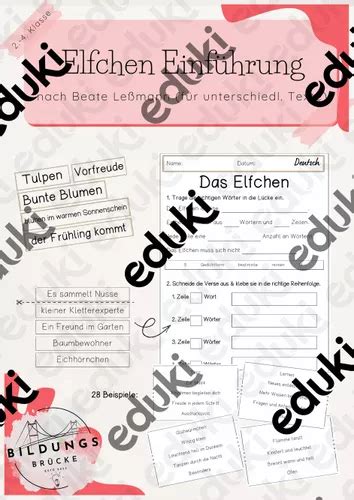 Einführung Elfchen Gedichte Unterrichtsmaterial Im Fach Deutsch