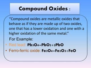 Oxides And Their Classification Pptx