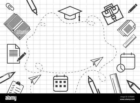 Back To School Background Vector Flat Design Stock Vector Image And Art