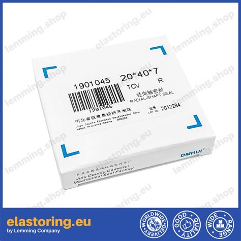 Oil Seal 20x40x7 Tvc Nbr