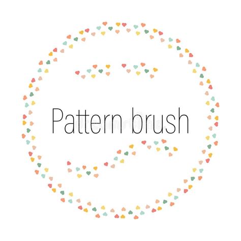 Vector Frame Border From Small Hearts Simple Romance Symbol Of Love Stock Illustration