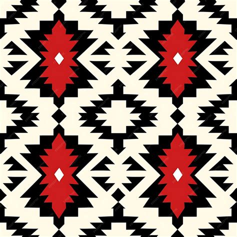 Premium Photo Navajo Weaving Patterns With Diamond And Zigzag Shapes