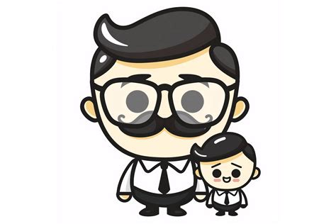 Fathers Day Kawaii Sublimation Printable Graphic By Forhadx5 · Creative