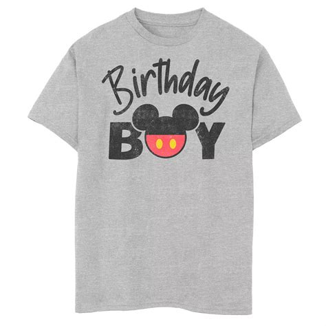Disneys Mickey And Friends Birthday Boy Mickey Boys 8 20 Logo Graphic Tee