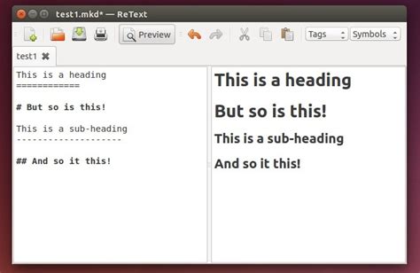 creating markdown documents with retext on linux make tech easier