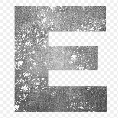 Letter E Png Gray Grunge Premium Png Rawpixel