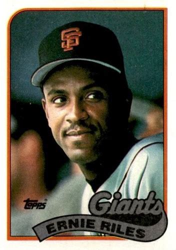 1989 Topps Ernie Riles San Francisco Giants 676 Ebay