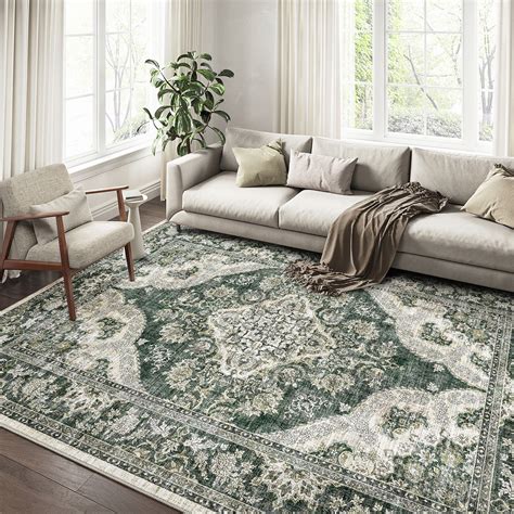 Berthmeer Area Rugs 8x10 Clearance For Living Room Vintage Large