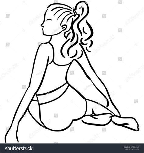 Line Drawing Sexual Womans Silhouette Stock Vector Royalty Free Shutterstock