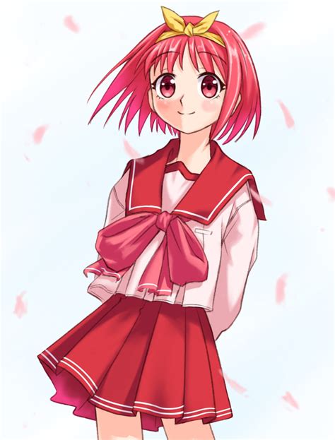 Safebooru 1girl Arms Behind Back Blush Bow Bowtie Commentary Hairband