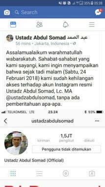 Akun Resmi Instagram Ustadz Abdul Somad Diblokir - Suara Nasional
