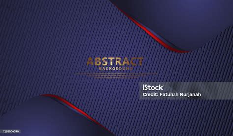 파란색과 빨간색 중첩 레이어 배경 배경에 대한 크리에이티브 일러스트와 고급스럽고 우아한 추상 장식 기하학적 모양 배너 포스터 웹 기타 사용자 프로모션 개념에 대한 스톡 벡터