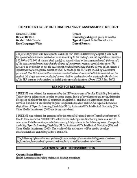 Master Psycs Multidisciplinary Report 40 Pages By Schoolpsyc
