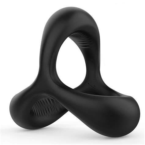 Silicone Men′ S Three In One Horseshoe Ring Penis Vibration Delay Ring