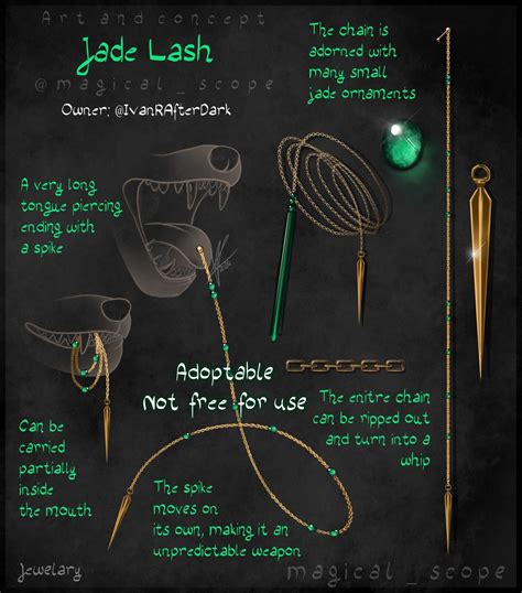 Jewelary Xx Tongue Piercing Fantasy Concept Art Dungeons And Dragons Homebrew Magic Design