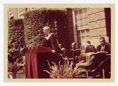Dr August Heckscher Delivers The Commencement Address June 1966 Radar