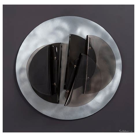 Assembler Violeta N°2 Abstract Mixed Media Wall Sculpture For Sale At