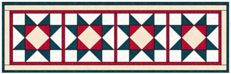 Stars Of Liberty Table Runner Pattern Etsy