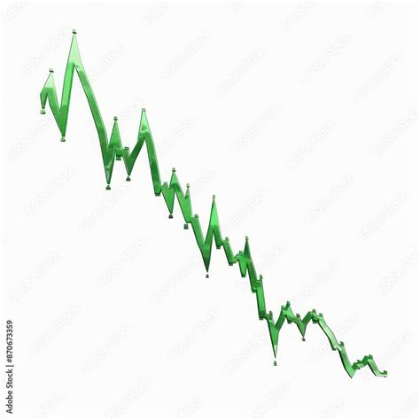 Green Stock Market Graph Rises From Left To Right Simple Upward Trend