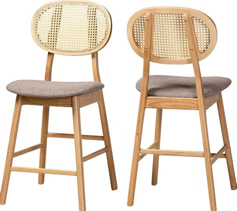 Alonesos Light Brown Counter Stool Set Of 2