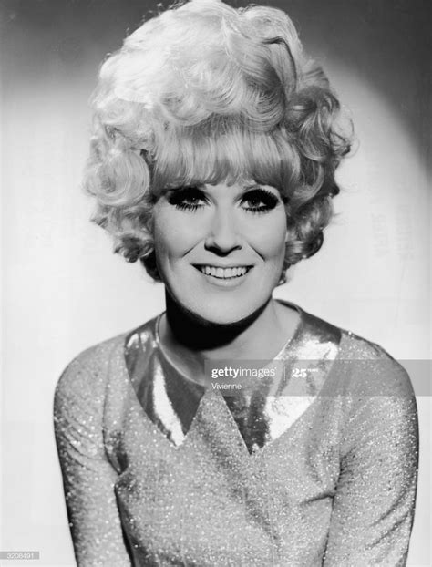 Headshot Portrait Of British Singer Dusty Springfield With Dark