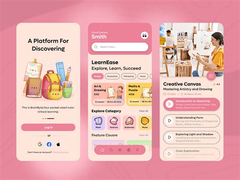 ELearning App UI Design Behance