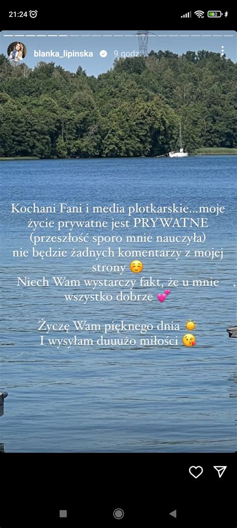 Blanka Lipińska Ma Nowego Partnera Skomentowała Doniesienia 4funtv