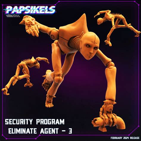 D Printable SECURITY PROGRAM ELIMINATE AGENT By PAPSIKELS MINIATURES