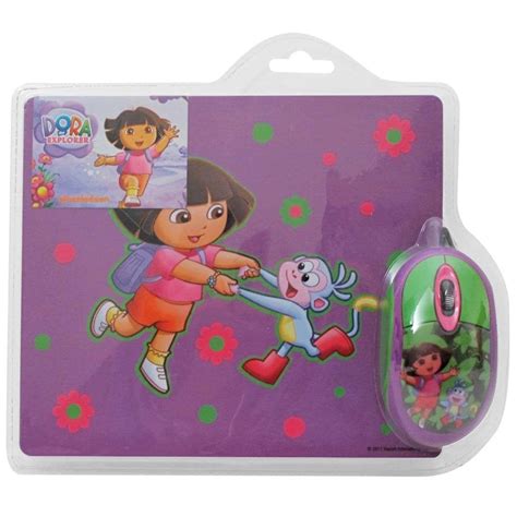 Dora The Explorer Dora Mouse Pad And Mouse Set Battery Operated