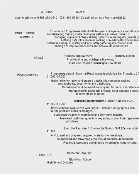 6 Great Program Assistant Resume Examples Livecareer