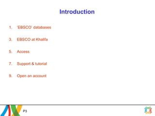Module 5 semester 1 - ebsco - presentation | PPT
