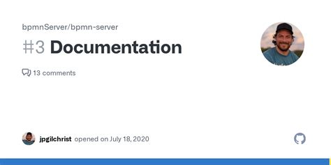 Documentation · Issue 3 · Bpmnserverbpmn Server · Github
