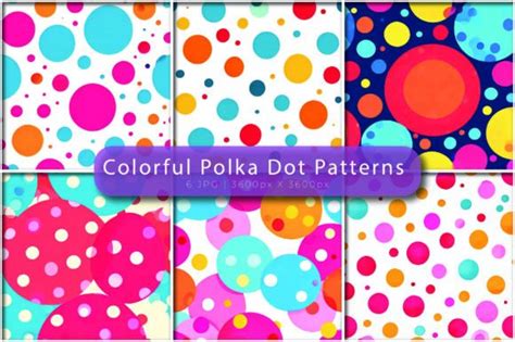 Colorful Polka Dot Patterns Graphic By Srempire · Creative Fabrica