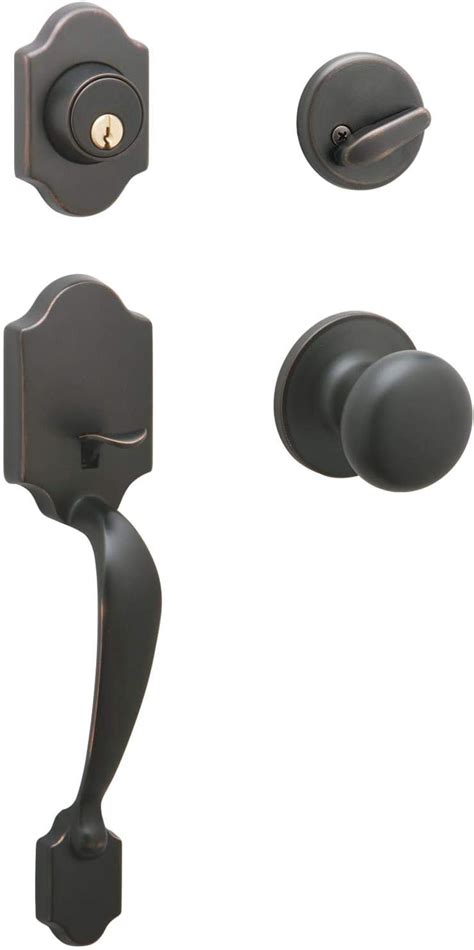 J Series By Schlage Paris Front Entry Handleset With Stratus Door Knob