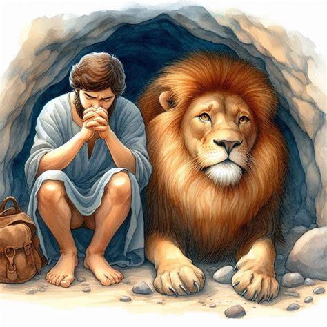 Daniel In The Lions Den Bible Story Clipart Bundle Biblical