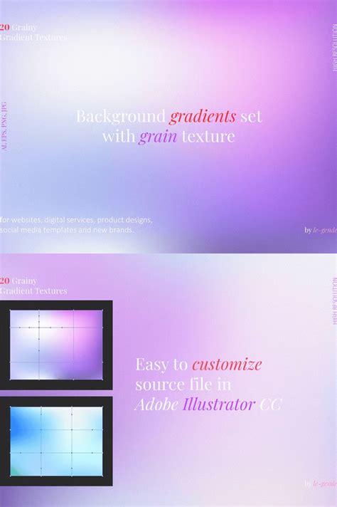 20 Background Gradients Set