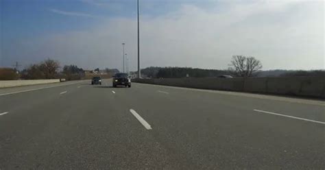 Pov Driving Rear View On Highway With Tr Stock Video Pond5