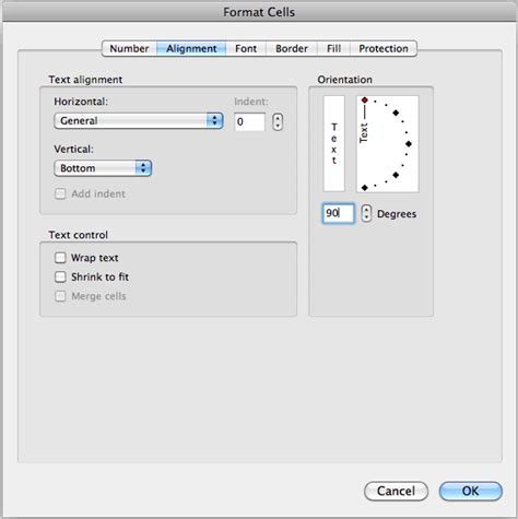 Rotate Text In Cell Excel For Mac Cannabrown