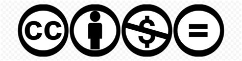 Creative Commons License Icons Image PNG Citypng