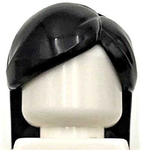 Lego New Black Minifigure Hair Long Straight With Headband Female